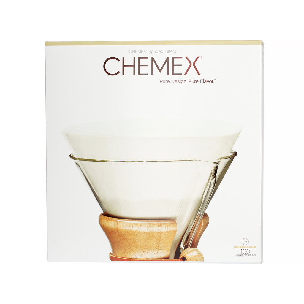 Natural Chemex Square Paper Filters designed for 6, 8, and 10 cup capa ...